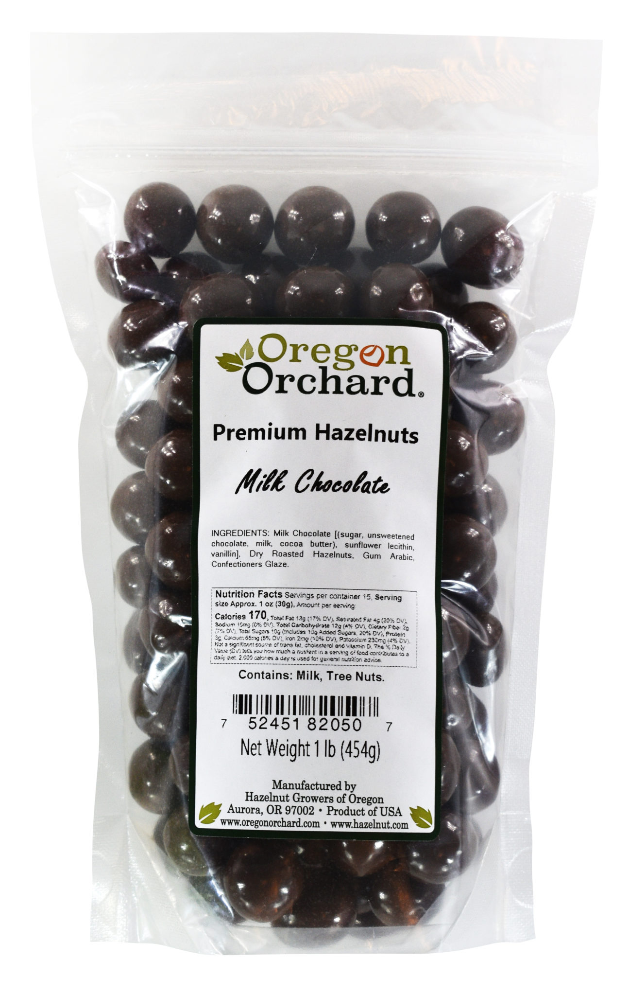 Oregon Orchard Premium Milk Chocolate Hazelnuts, 16oz – Oregon Orchard ...