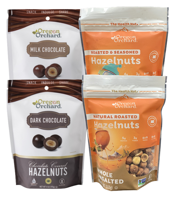 Hazelnut Favorite Four Pack #2 – Oregon Orchard, Hazelnut Growers of Oregon