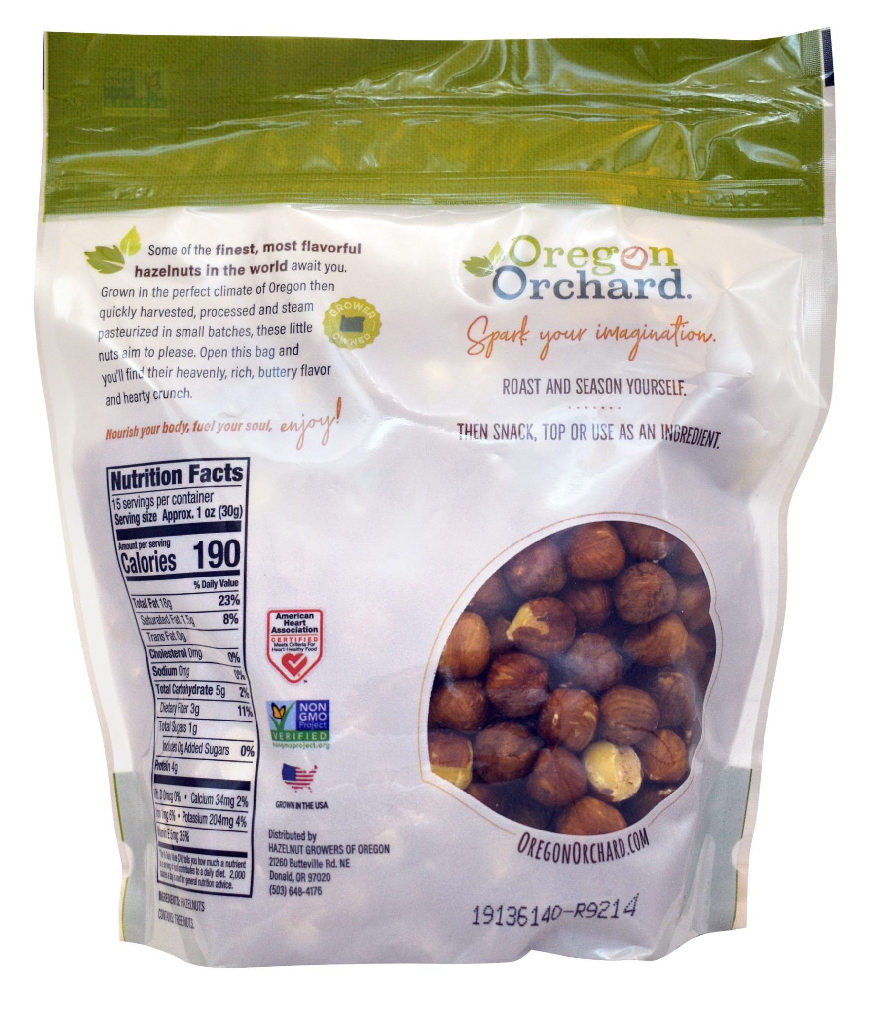 Oregon Orchard Natural Whole Hazelnuts, 16 oz. – Oregon Orchard ...