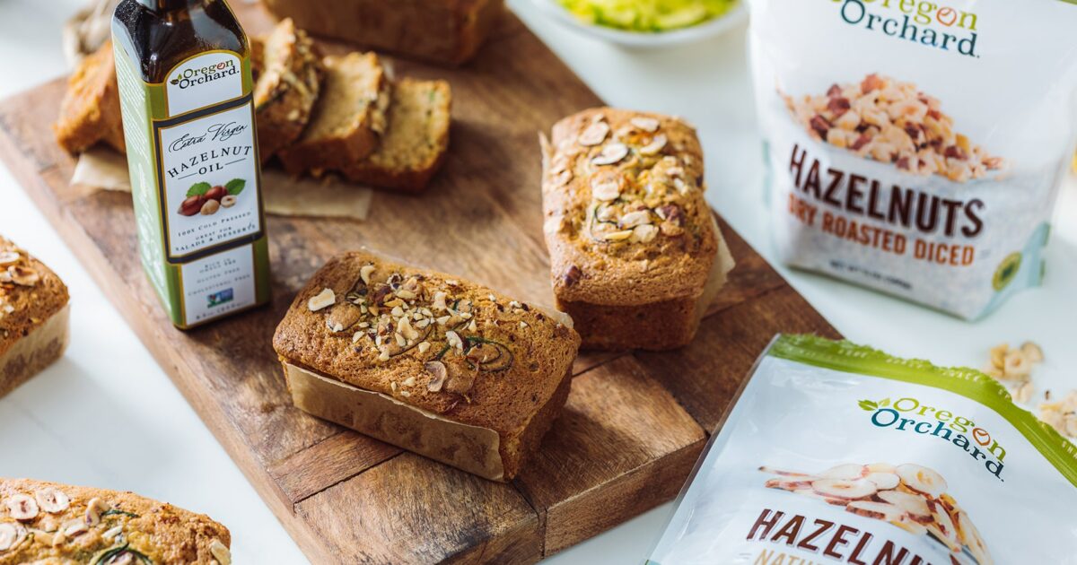 Zucchini Orange Bread with Hazelnuts – Oregon Orchard, Hazelnut Growers ...